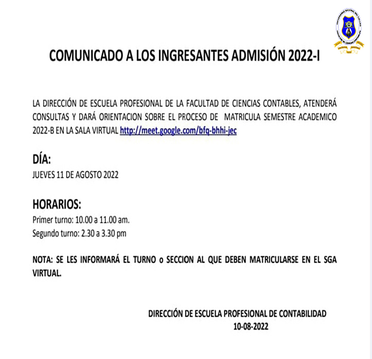 Facultad de Ciencias Contables – Facultad de Ciencias Contables